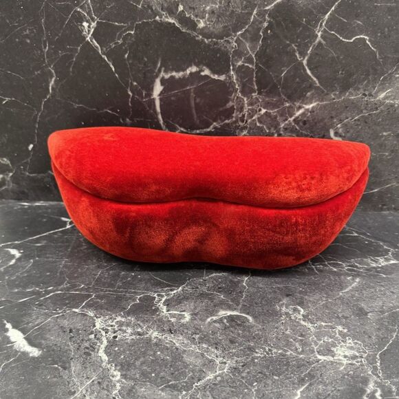 Handmade | Storage & Organization | Vintage Red Velvet Lip Shaped ...